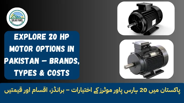 Explore 20 HP Motor Options in Pakistan-Brands, Types & Costs